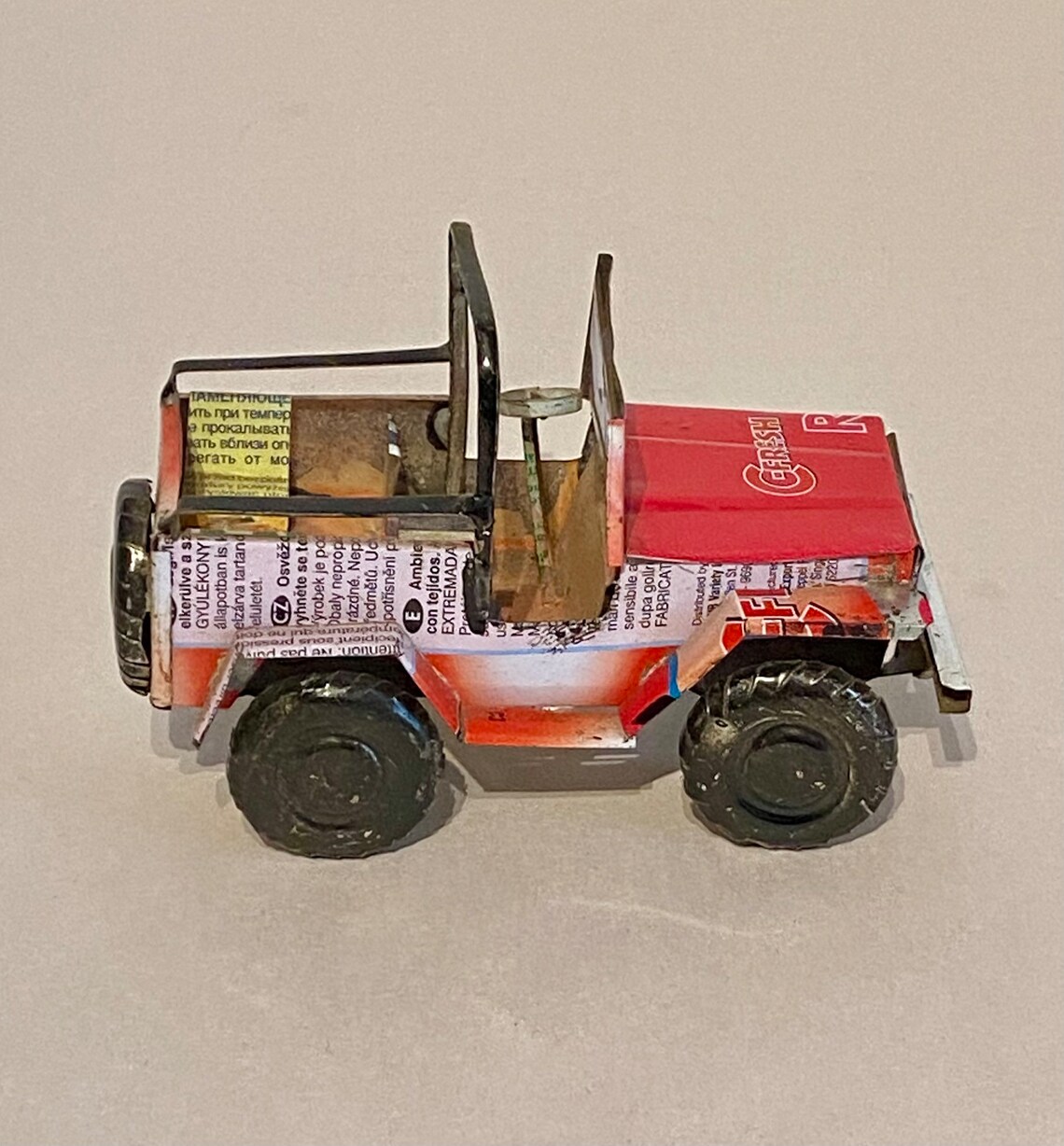 Madagascar Recycled Toy Jeep - Etsy
