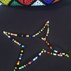 Zulu Handmade Beaded Isicholo Hat. - Etsy