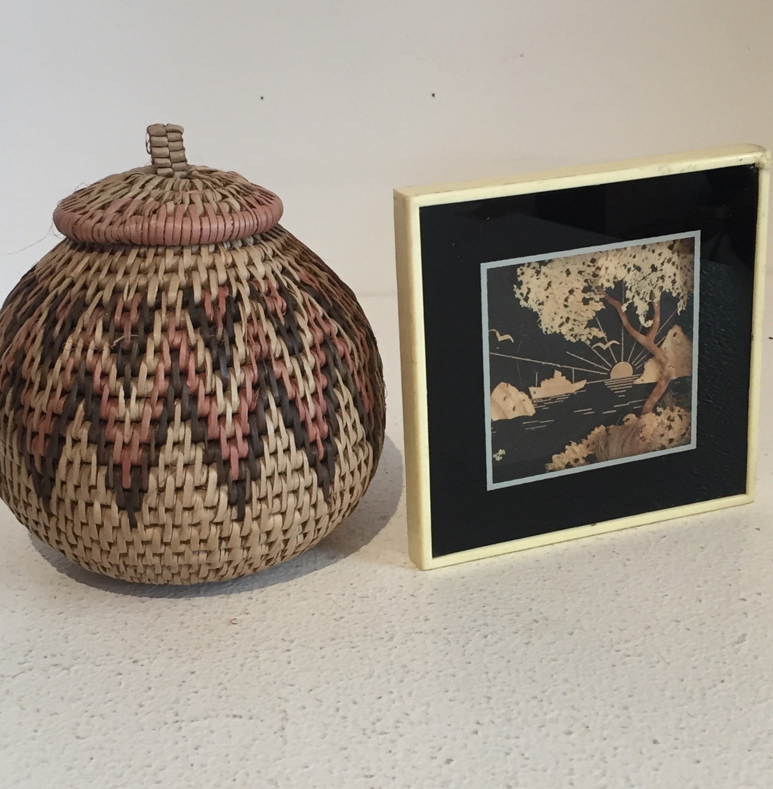 Japanese Cork Collage Art Painting - Etsy