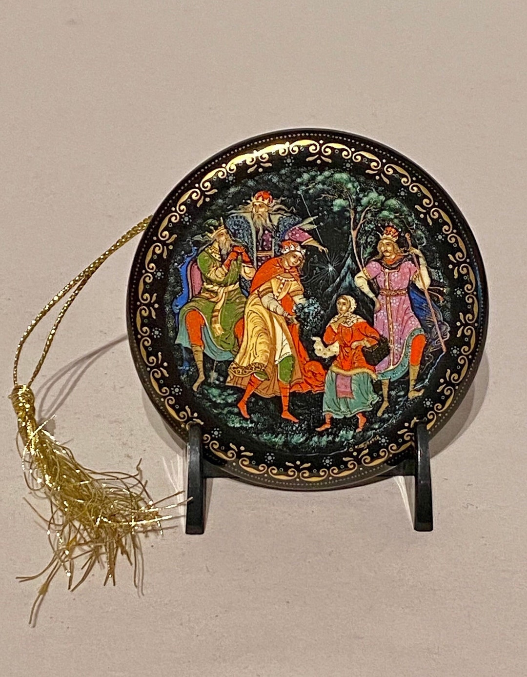 USSR Russia Hand Painted Porcelain Ornament - Etsy