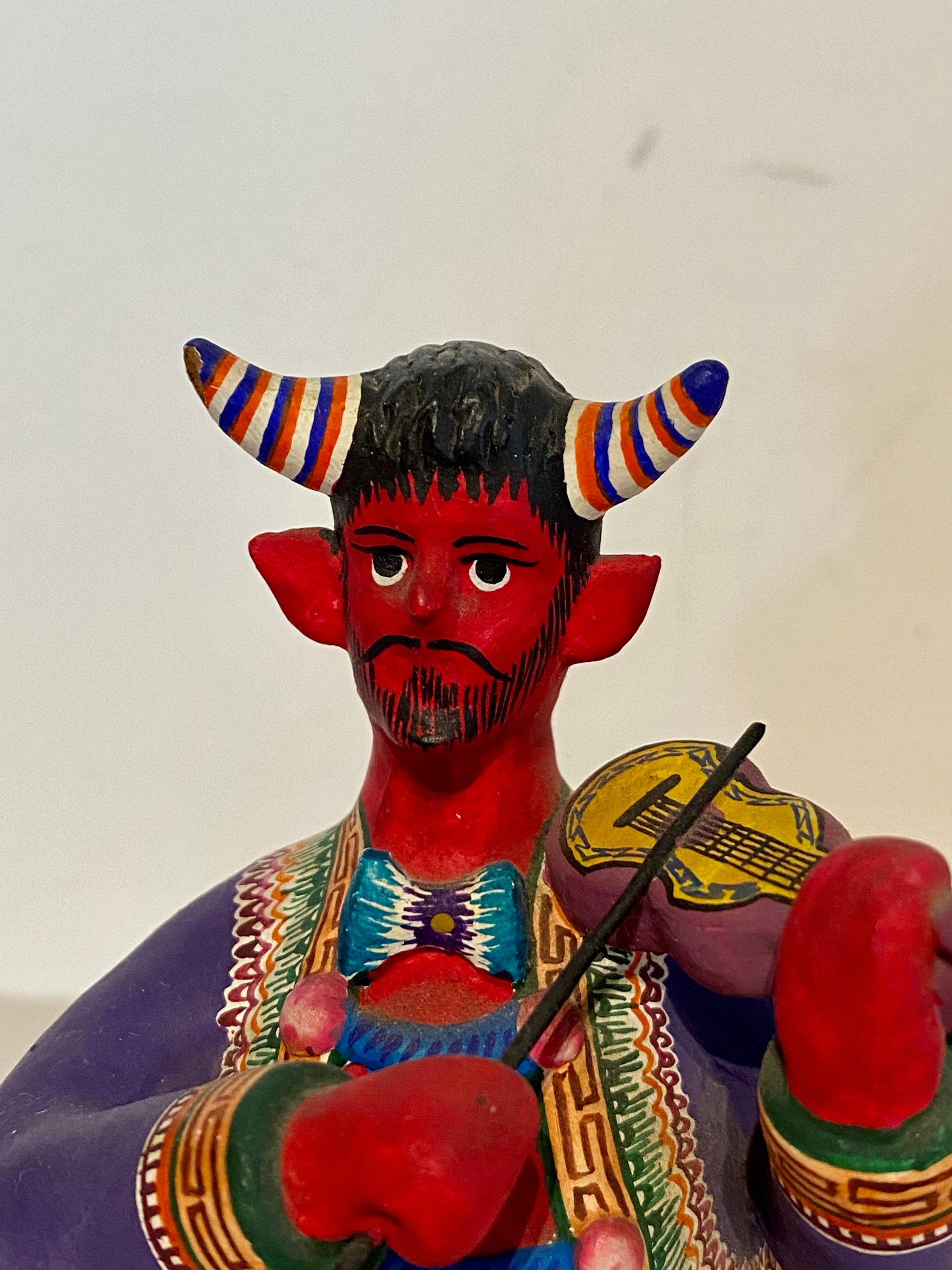 Mexican Castillo Pottery Diablo Devil Mariachi Figure - Etsy