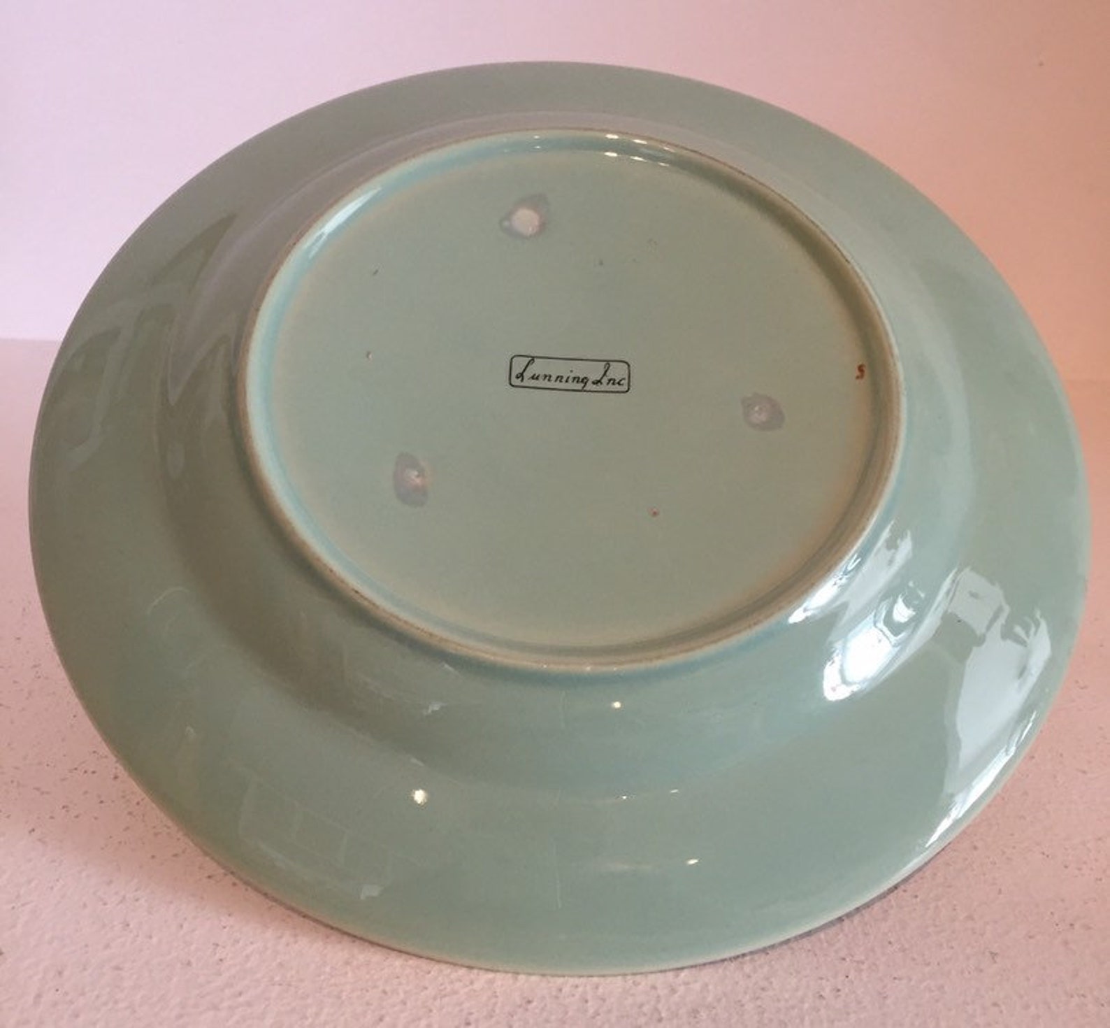 Frederick Lunning 1950’s Celadon Plates Set/2 - Etsy