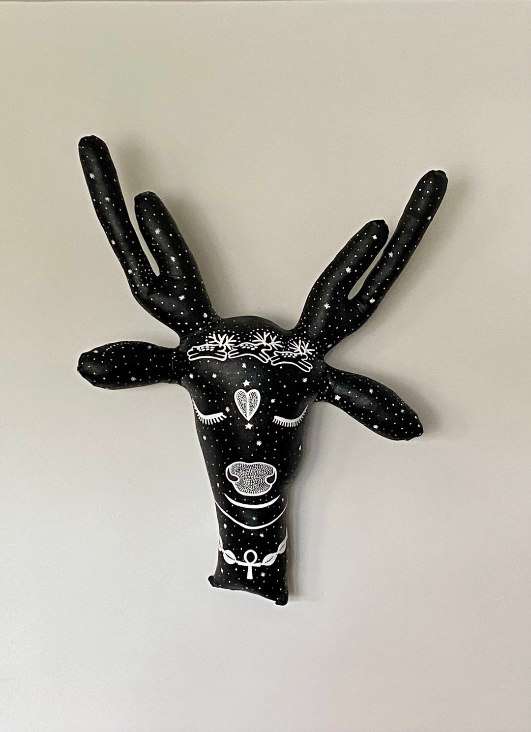 Denise De Carlo Spirit Deer Dream Head Soft Sculpture - Etsy