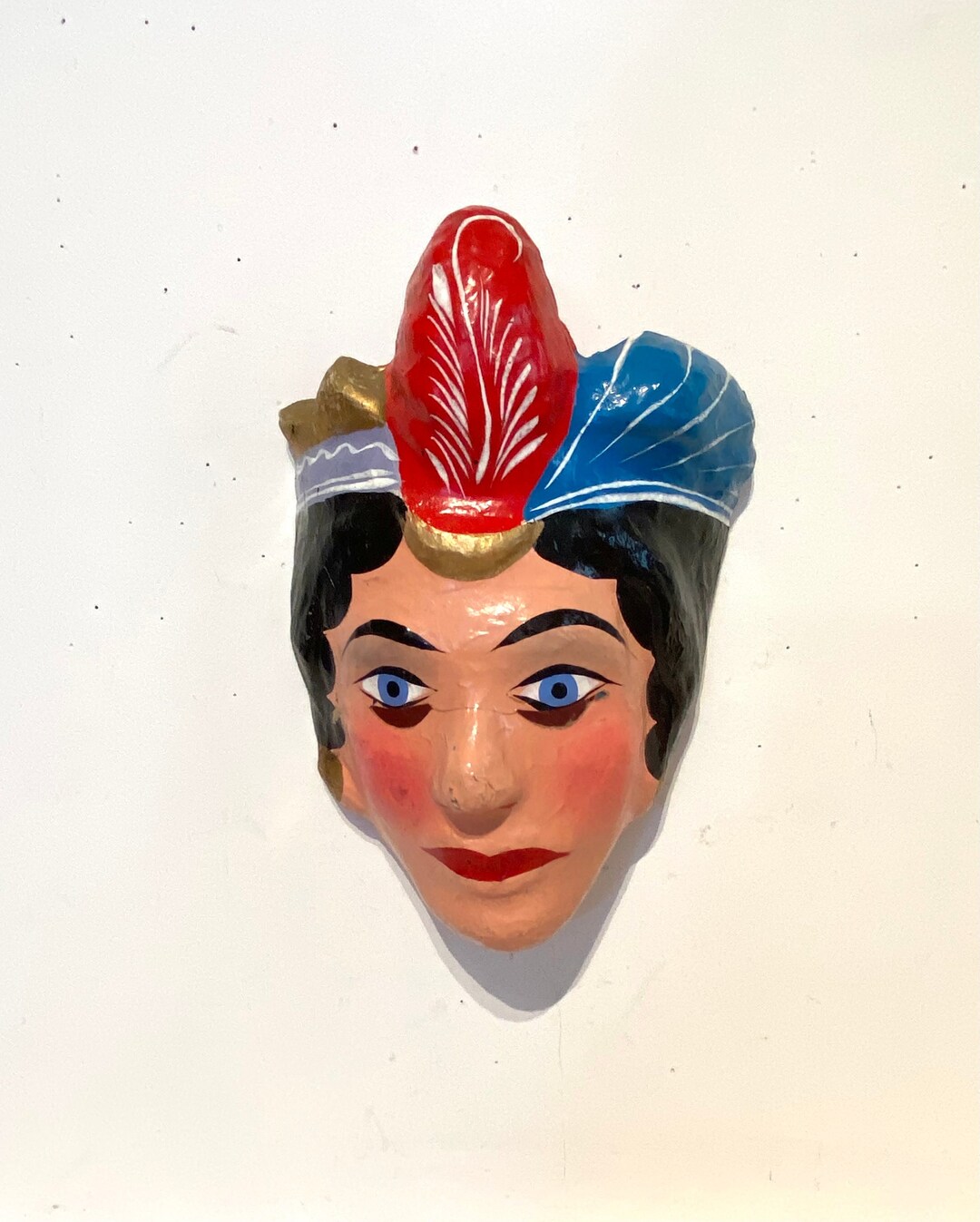 Mexican Papiér Maché 1920s Flapper Young Woman Carnival Dance Mask - Etsy