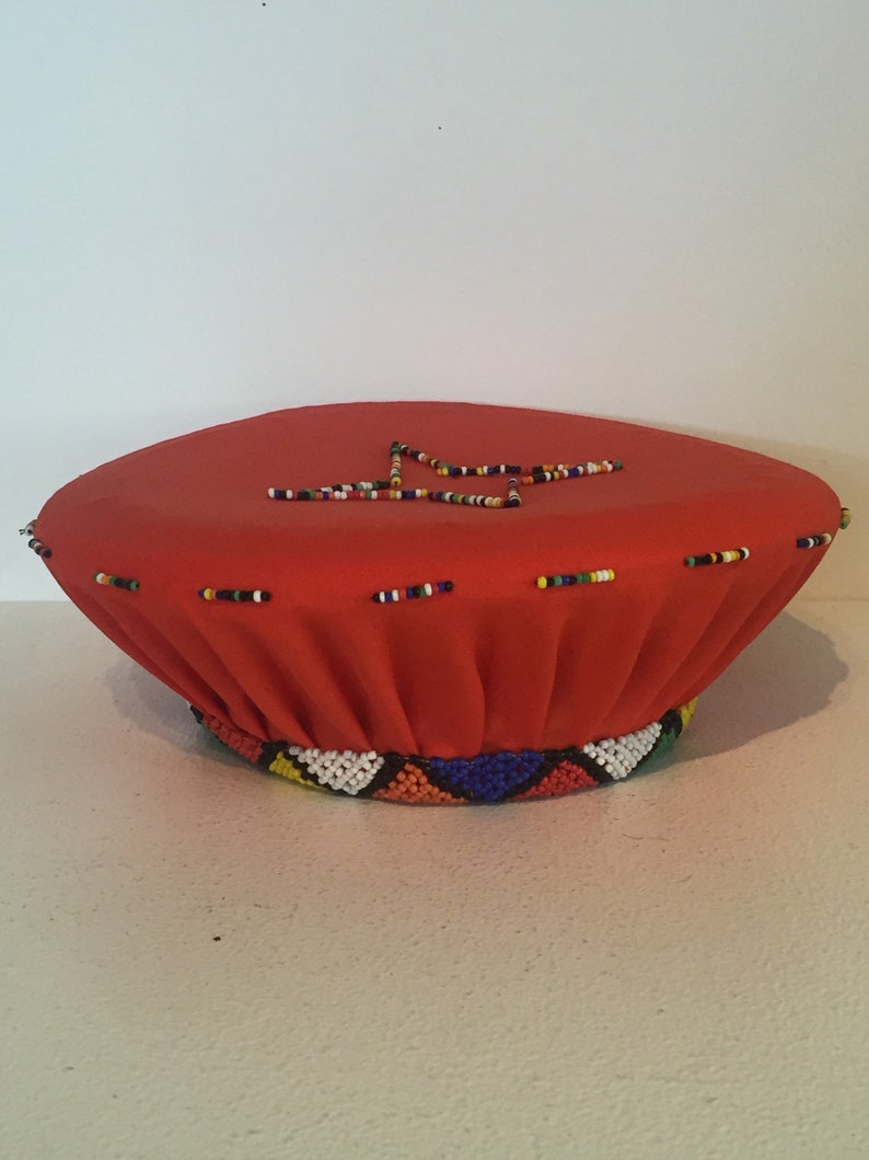 Zulu Handmade Beaded Isicholo Hat. - Etsy