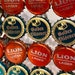 Zimbabwe Recycled Lion Larger & Golden Pilsner Bottle Cap Basket - Etsy