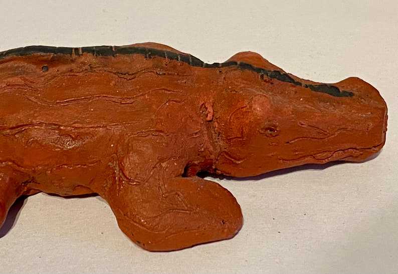 Kenya Samburu Clay Crocodile - Etsy