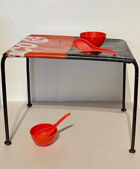 Togo West Africa Recycled Texaco Oil Drum Side Table - Etsy