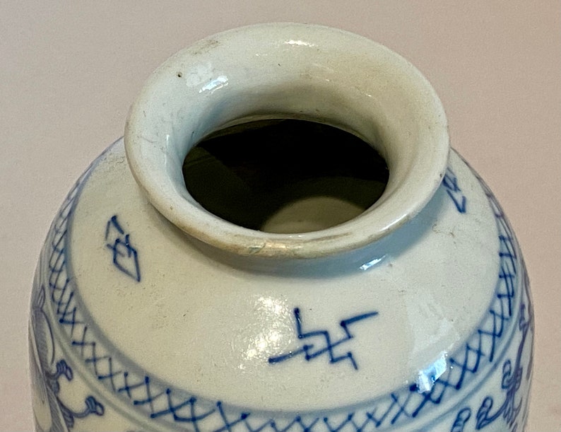 Chinese Blue & White Ceramic Inkwell Pot - Etsy
