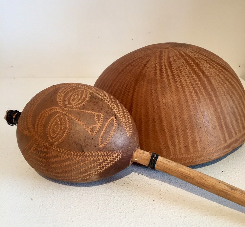 Peruvian Gourd Maraca Hand Carved - Etsy