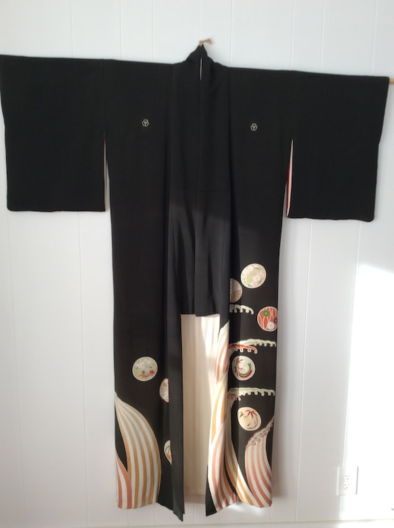 silk japanese kimono - Gem