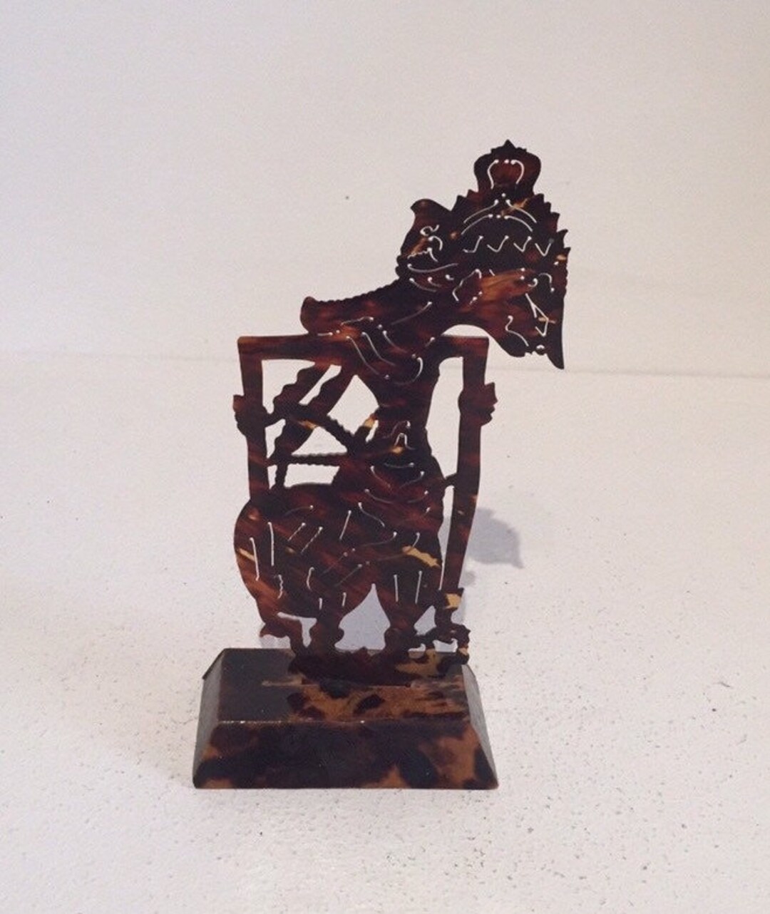 Indonesian Tortoise Shell Wayang Kulit Figure - Etsy