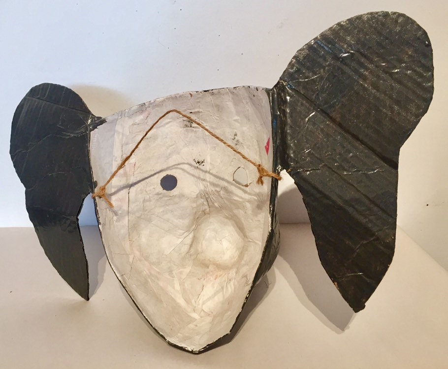Guatemalan Papiér Maché Elephant Carnival Dance Mask - Etsy
