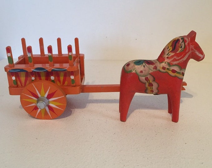 Costa Rican Vintage Wooden Cart Toy - Etsy