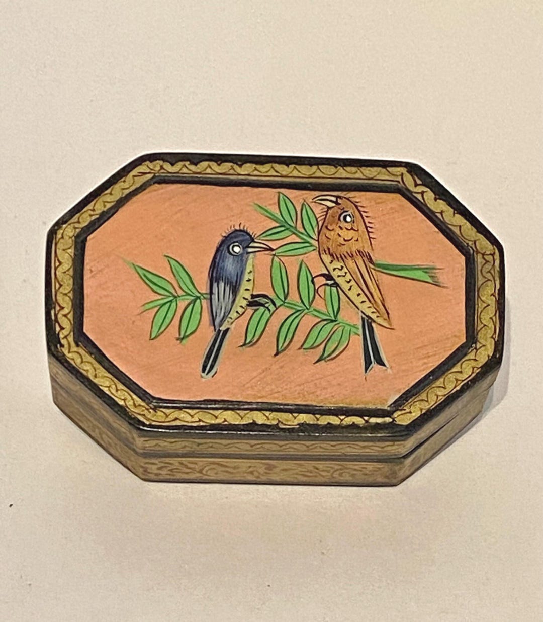 Indian Hand Painted Wooden Box - Etsy