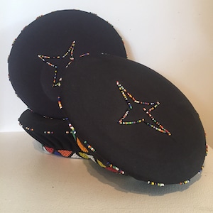 Zulu Handmade Beaded Isicholo Hat. - Etsy