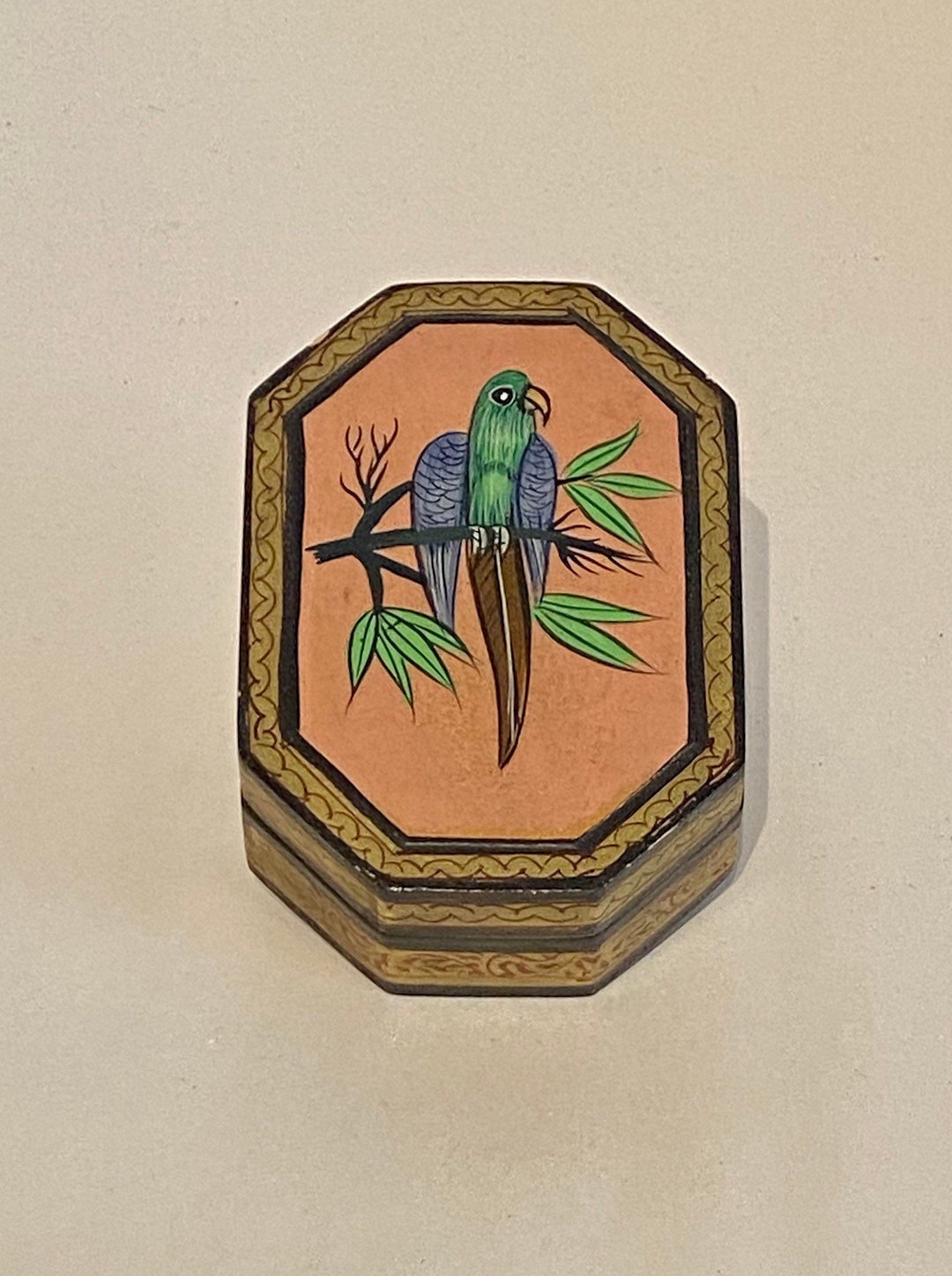 Indian Hand Painted Wooden Box - Etsy