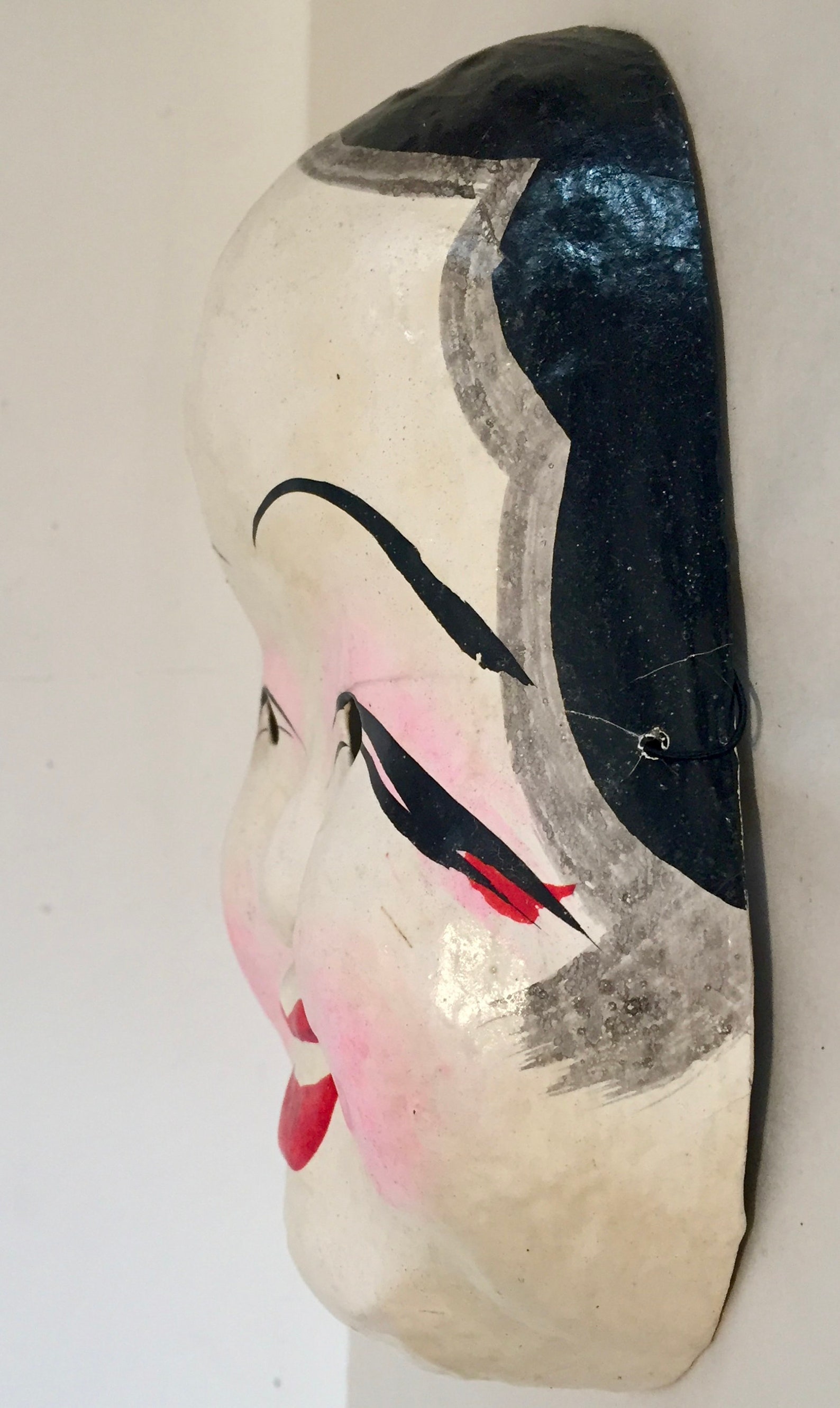 Japanese Papiér Maché Dance Mask - Etsy