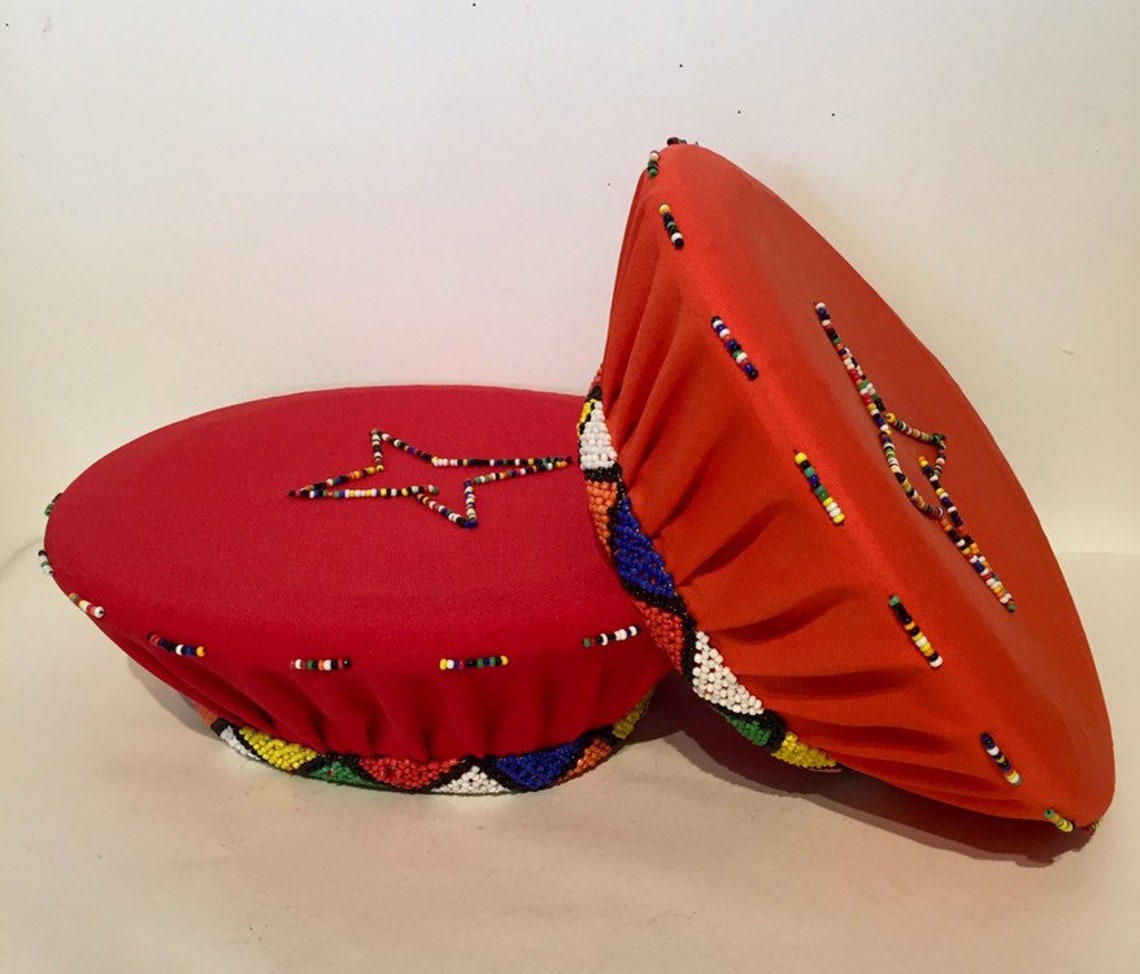 Zulu Handmade Beaded Isicholo Hat. - Etsy