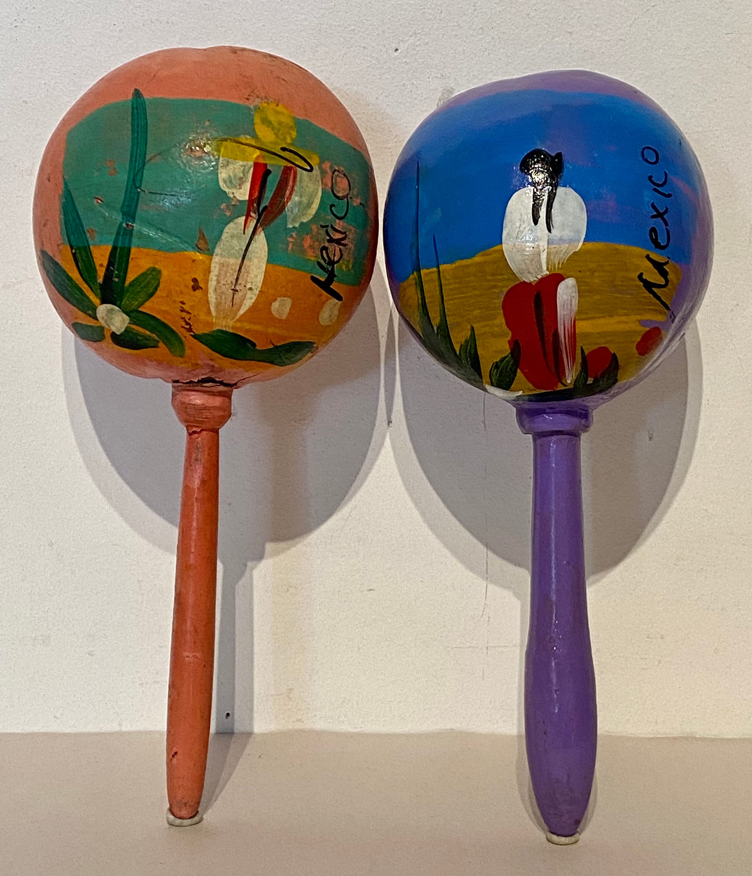 Mexican Hand Painted Maracas - Etsy