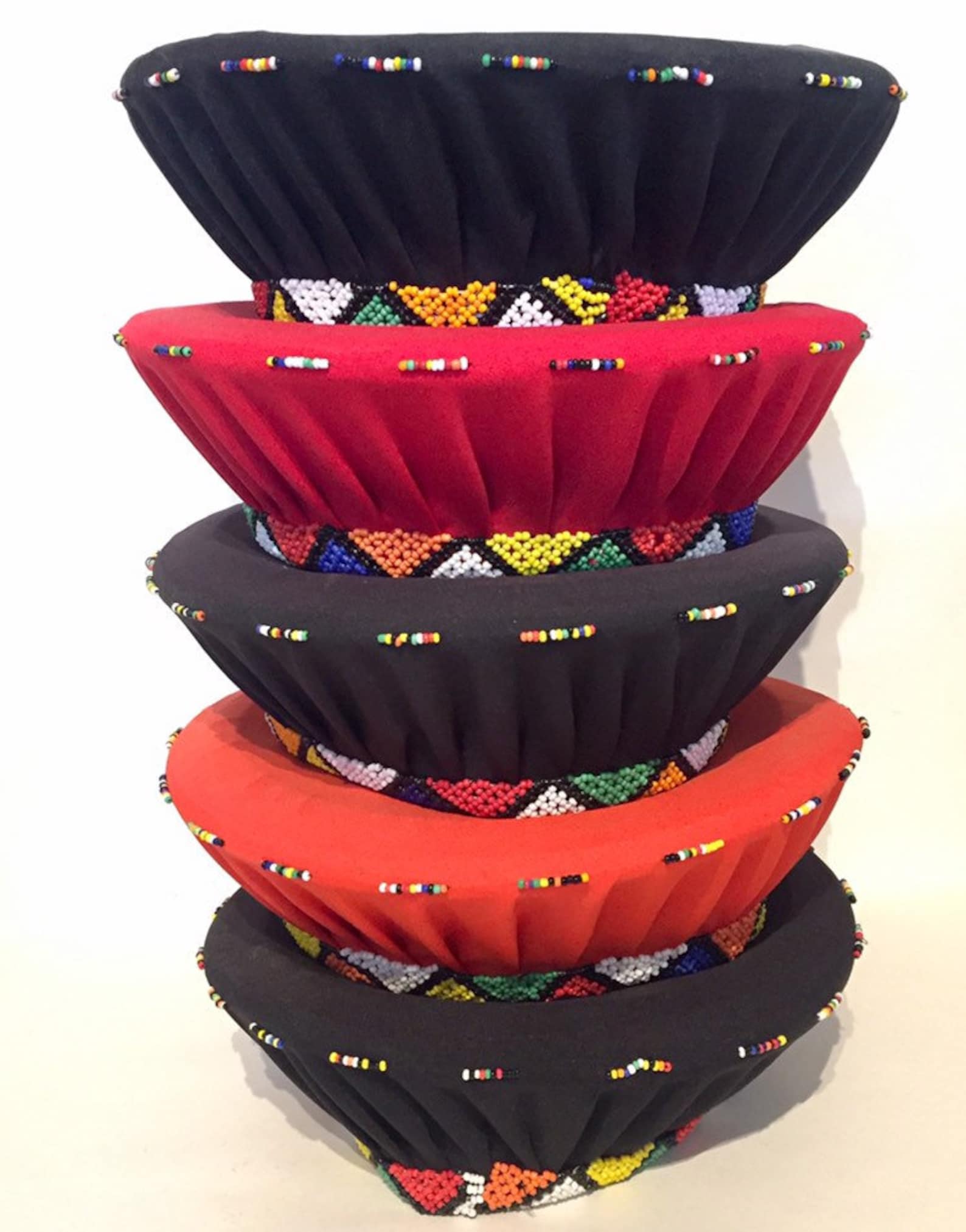 Zulu Handmade Beaded Isicholo Hat. - Etsy