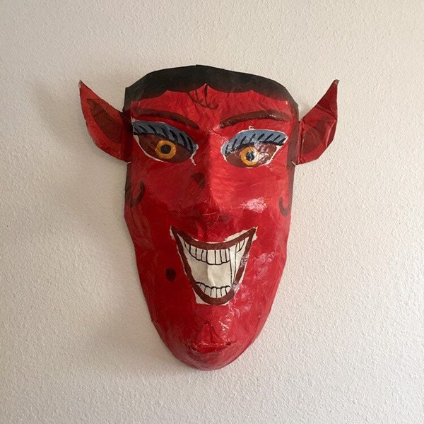 Paper Mache Devil - Etsy