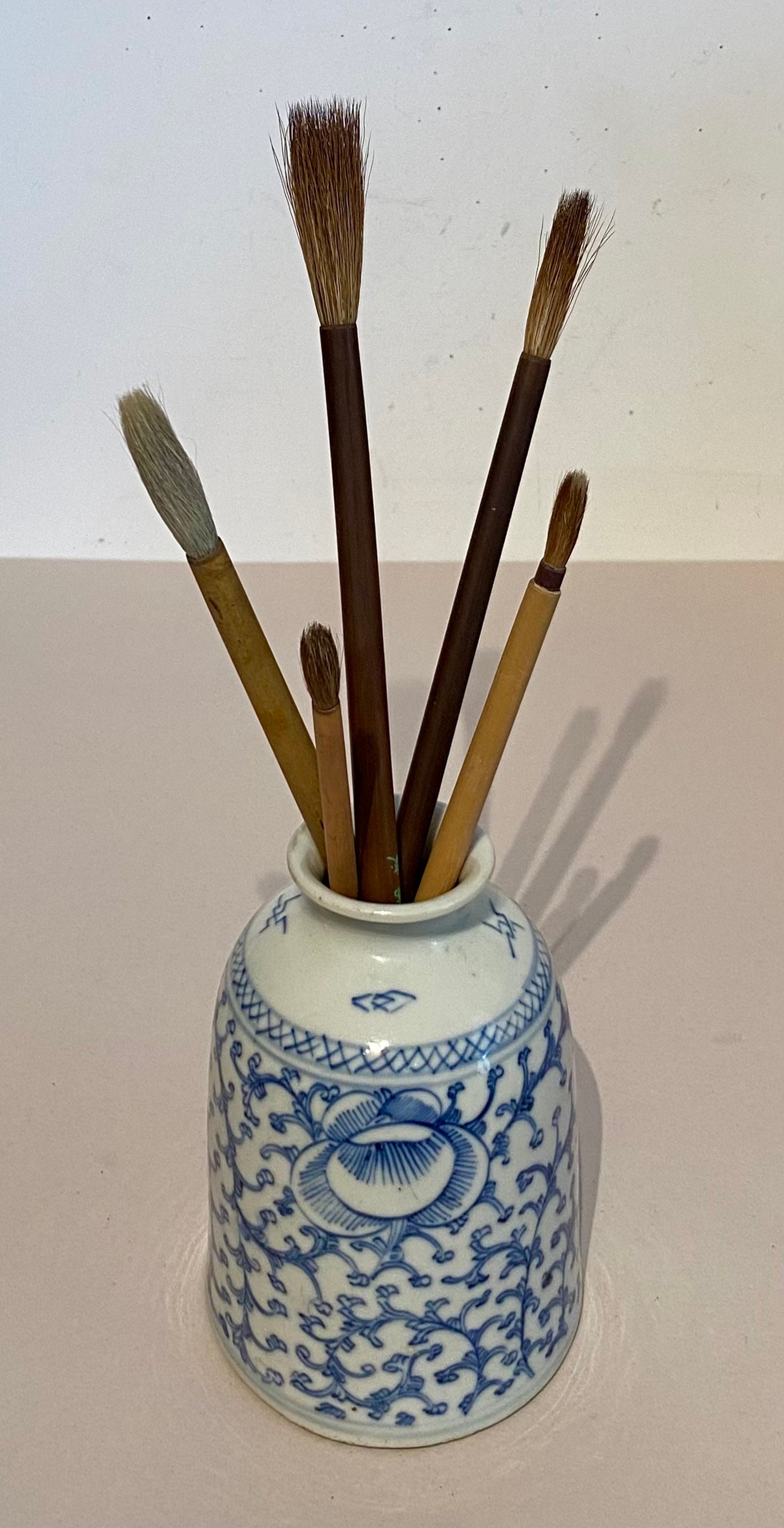 Chinese Blue & White Ceramic Inkwell Pot - Etsy