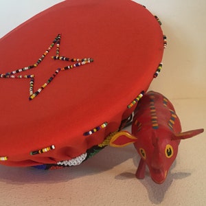 Zulu Handmade Beaded Isicholo Hat. - Etsy