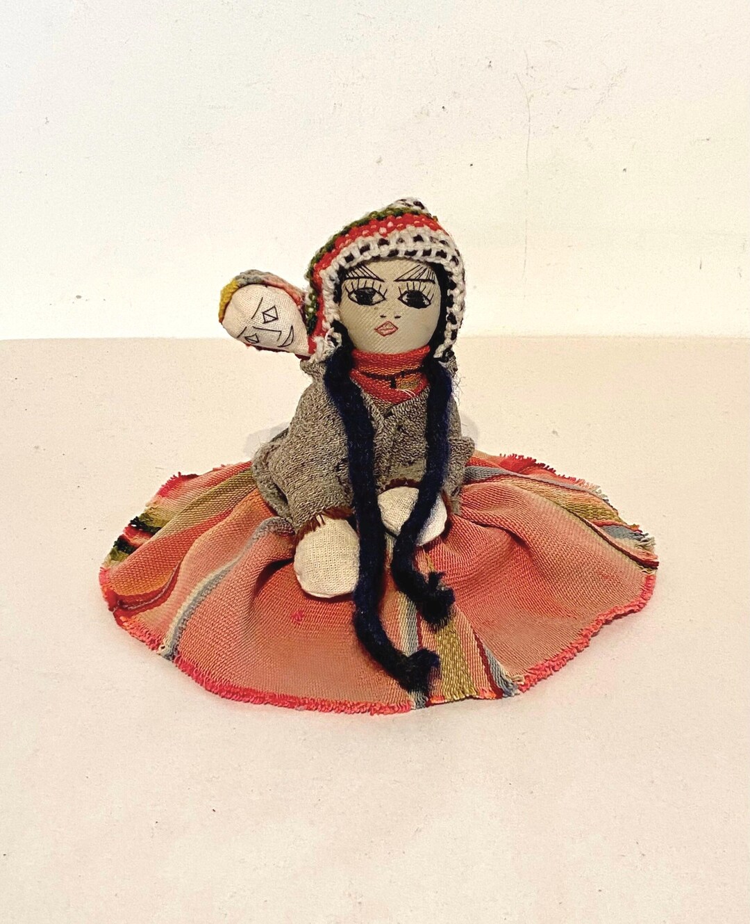 Peruvian Handmade Vintage Frazada Textile Rag Doll - Etsy
