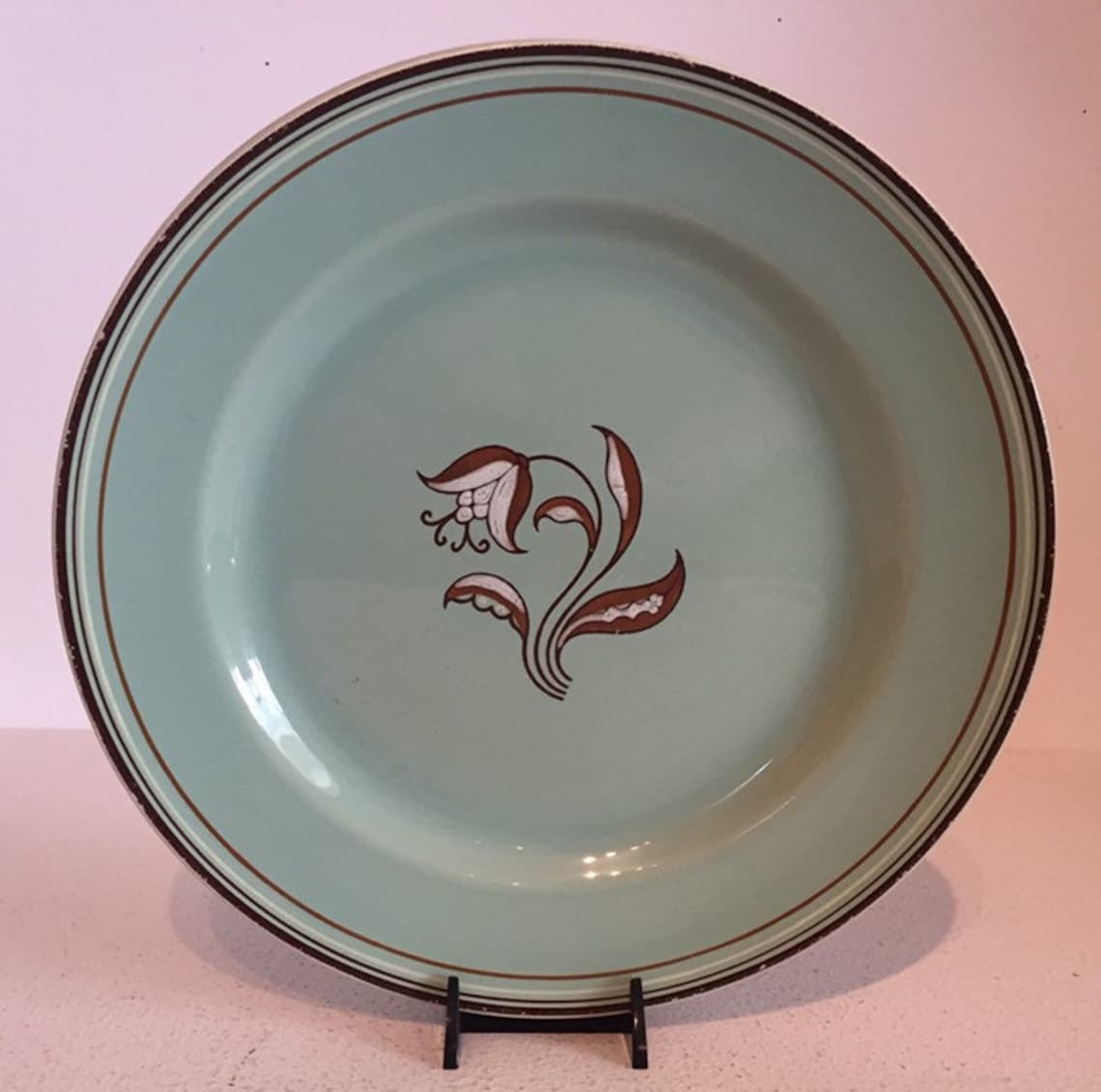 Frederick Lunning 1950s Celadon Plates Set/2 | Etsy