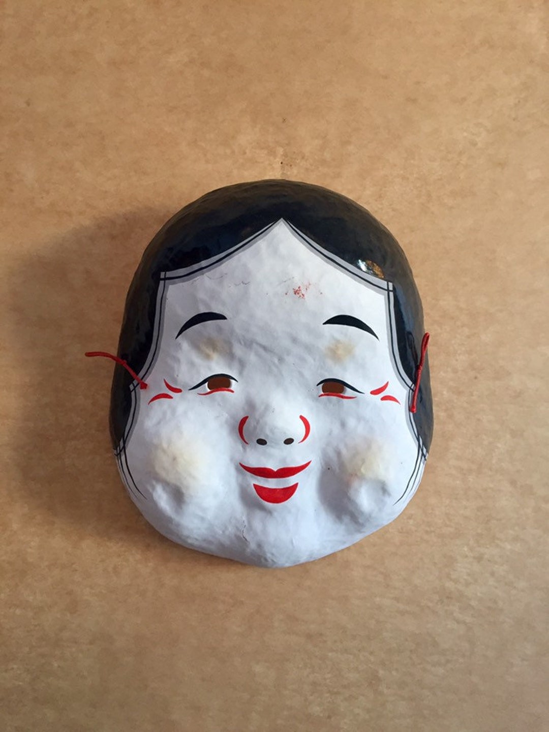 Japanese Papiér Maché Dance Mask - Etsy