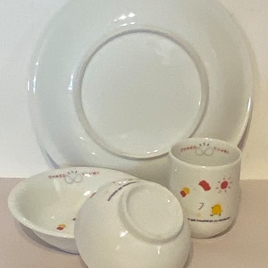 Japanese Childs Chicken Dinnerware Place Setting Set/4 - Etsy