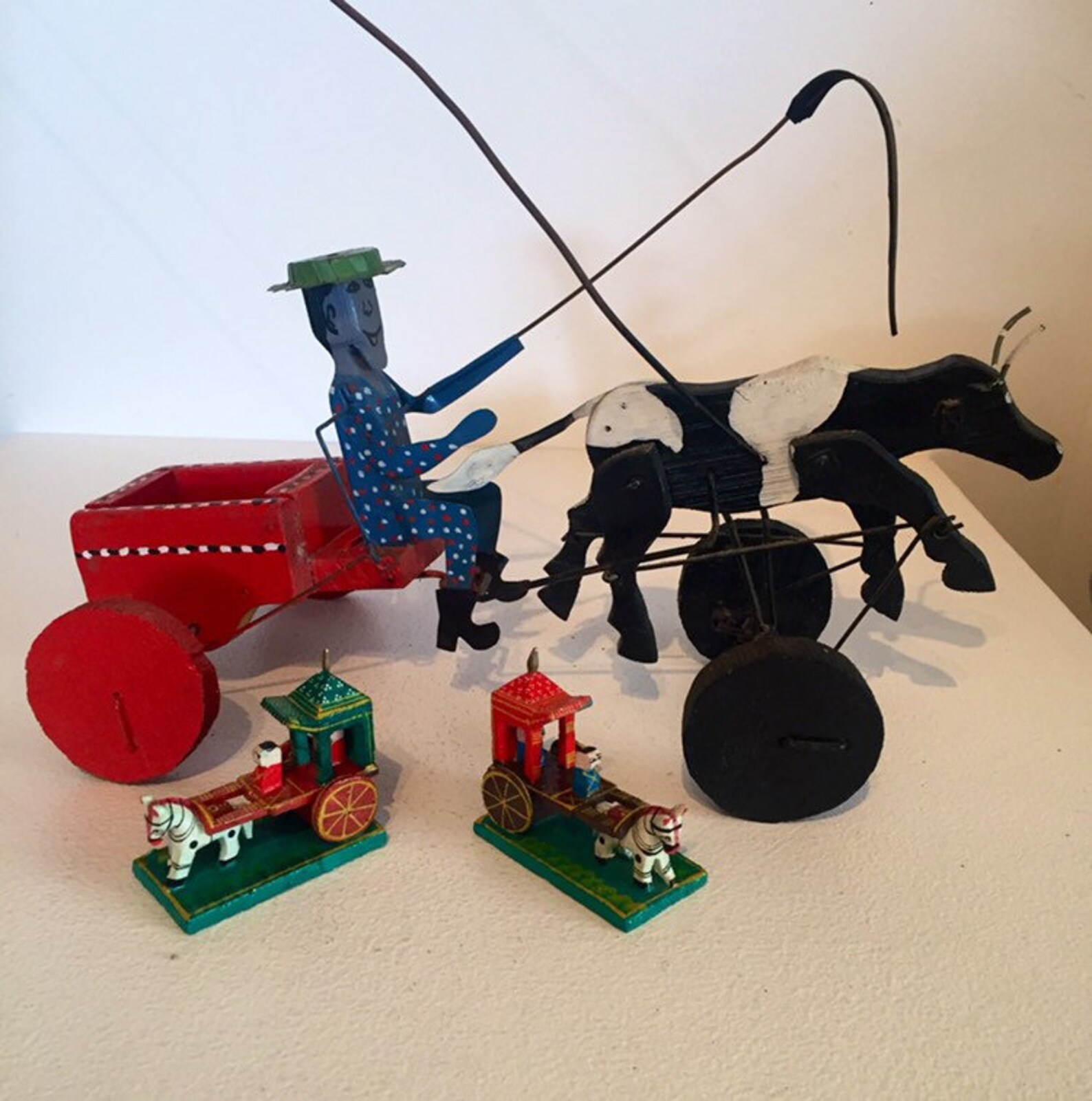 Zimbabwe Vintage Ox/Cow and Cart Folk Push-Toy. | Etsy
