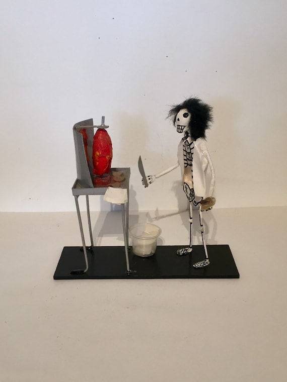 Mexican Days of the Dead Skeleton Taco Al Pastor Street Vendor | Etsy
