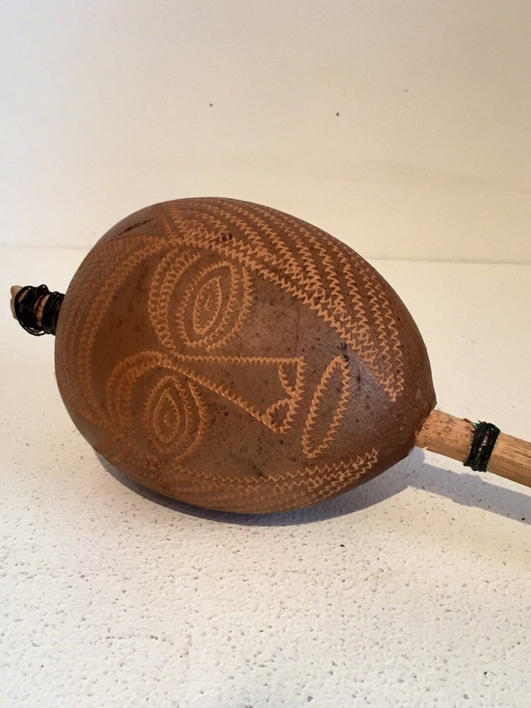 Peruvian Gourd Maraca - Hand Carved - Etsy