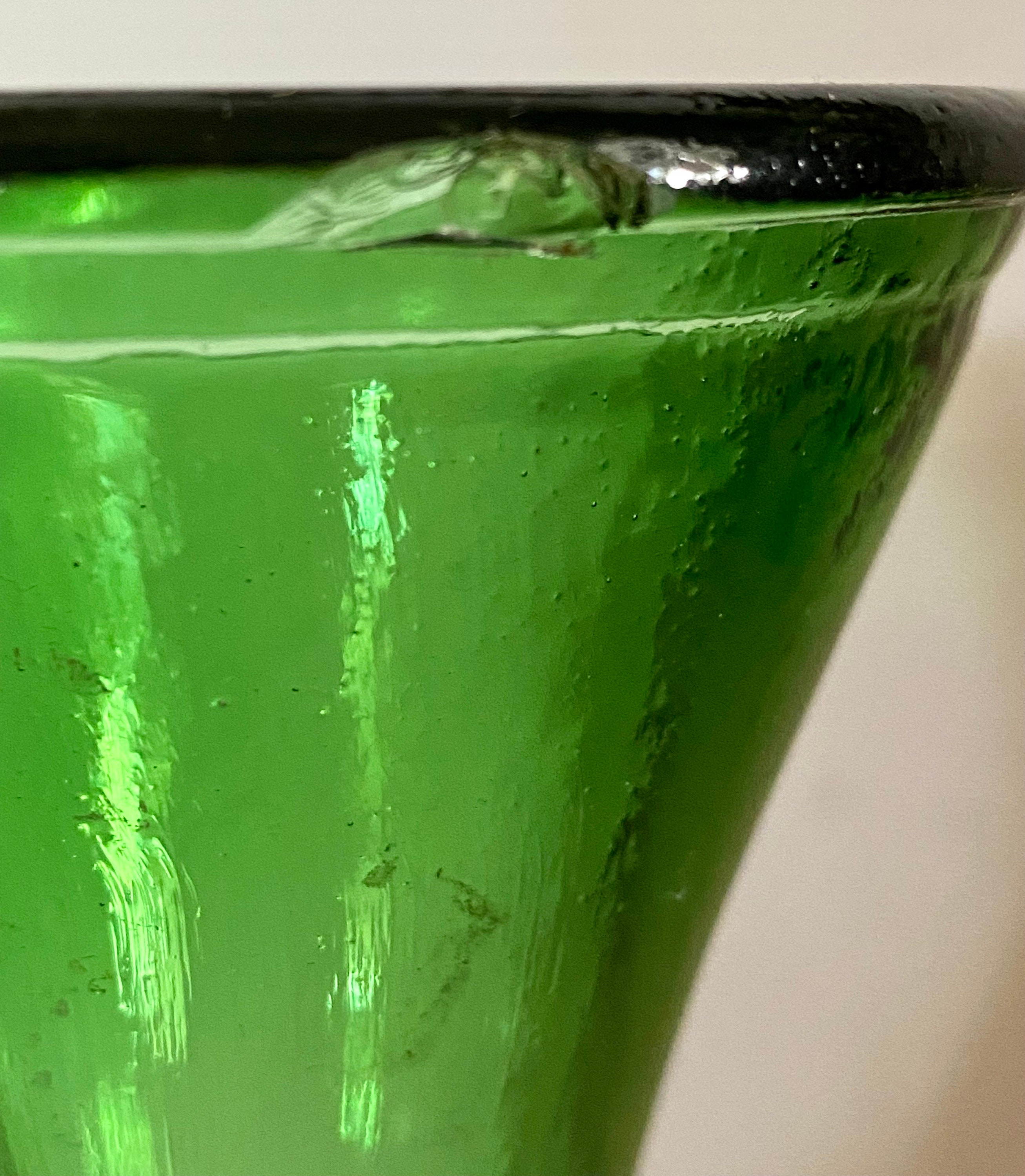 Italian Mirafiore Chianti Green Glass Wine Carafe - Etsy