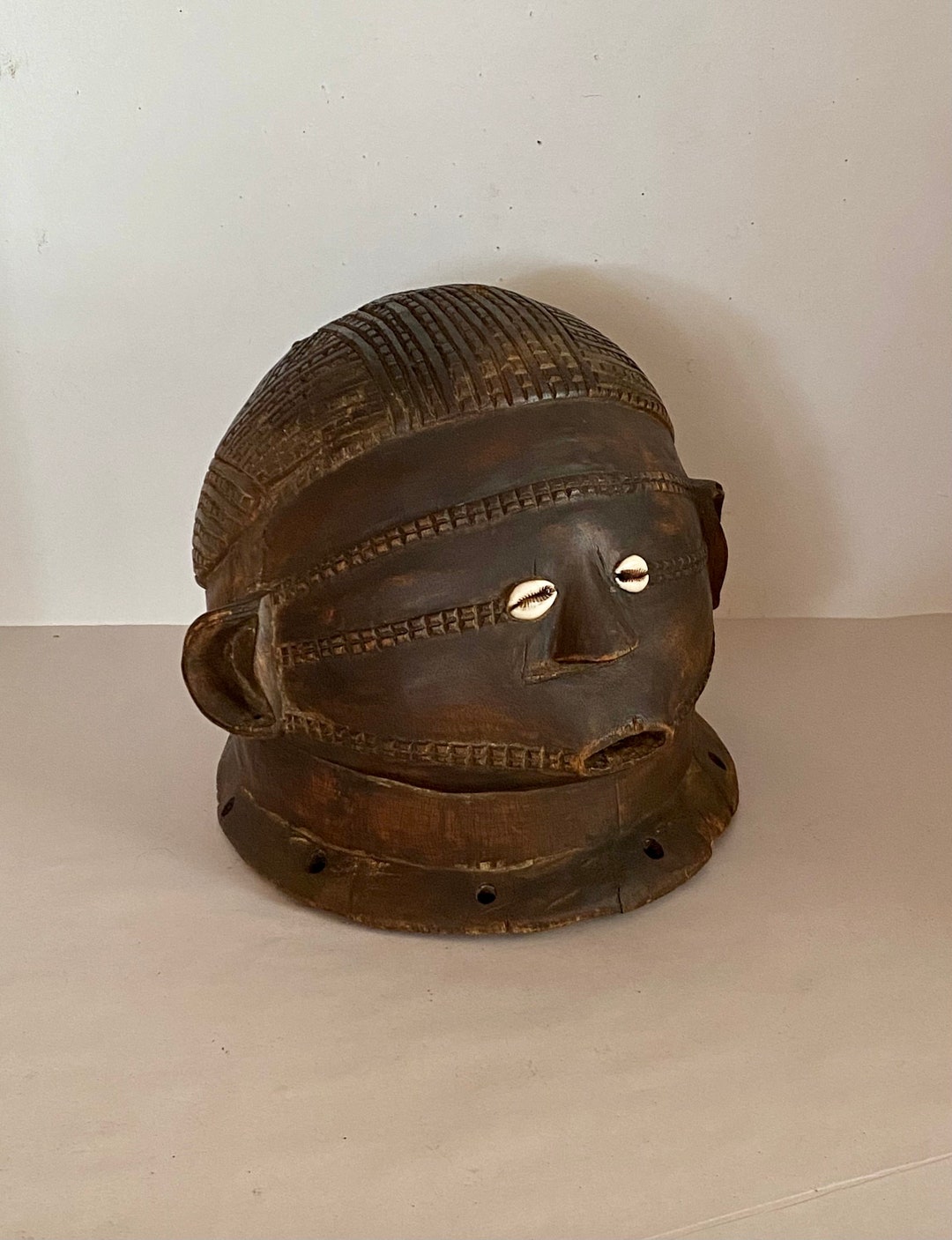 Zambia Africa Tabwa Tribal Helmet Mask - Etsy