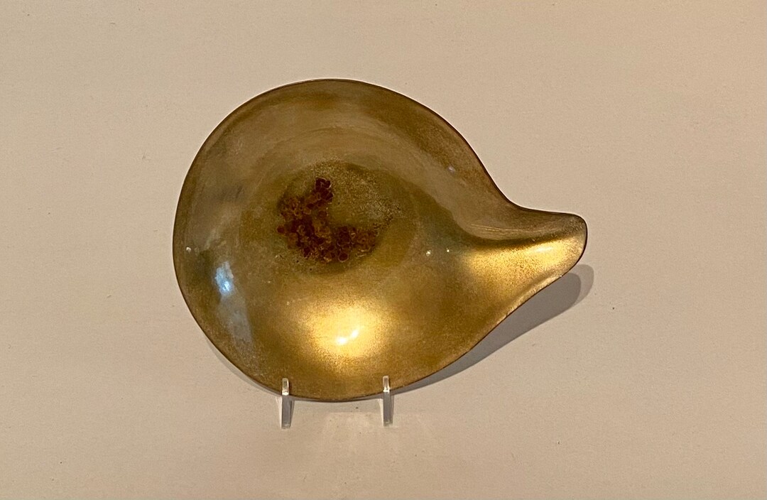 Mid Century Modern Bovano of Cheshire Copper Enamelware Plate - Etsy