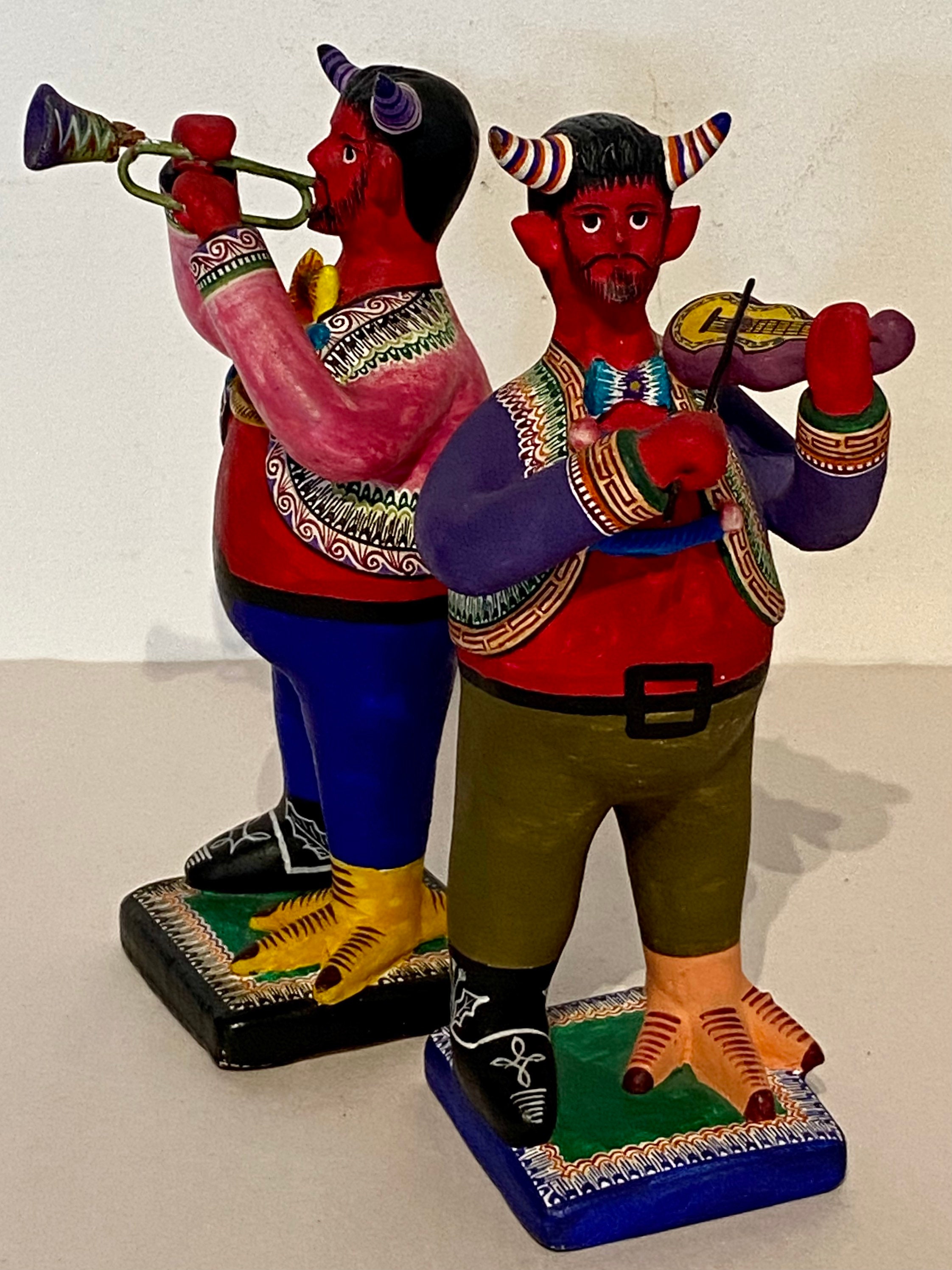 Mexican Castillo Pottery Diablo Devil Mariachi Figure - Etsy