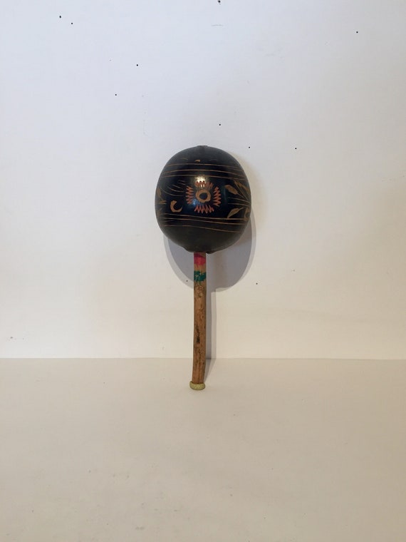 Peruvian Etched Gourd Maraca | Etsy