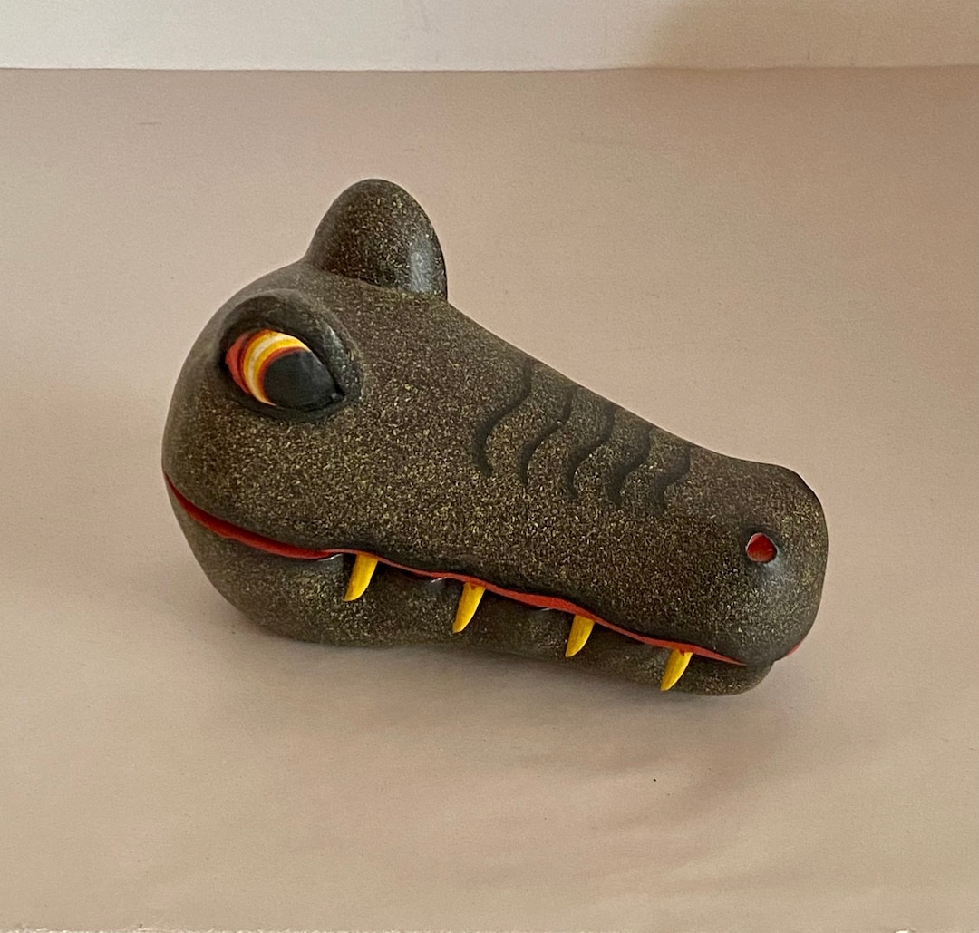 Indian Wooden Crocodile Head Box - Etsy