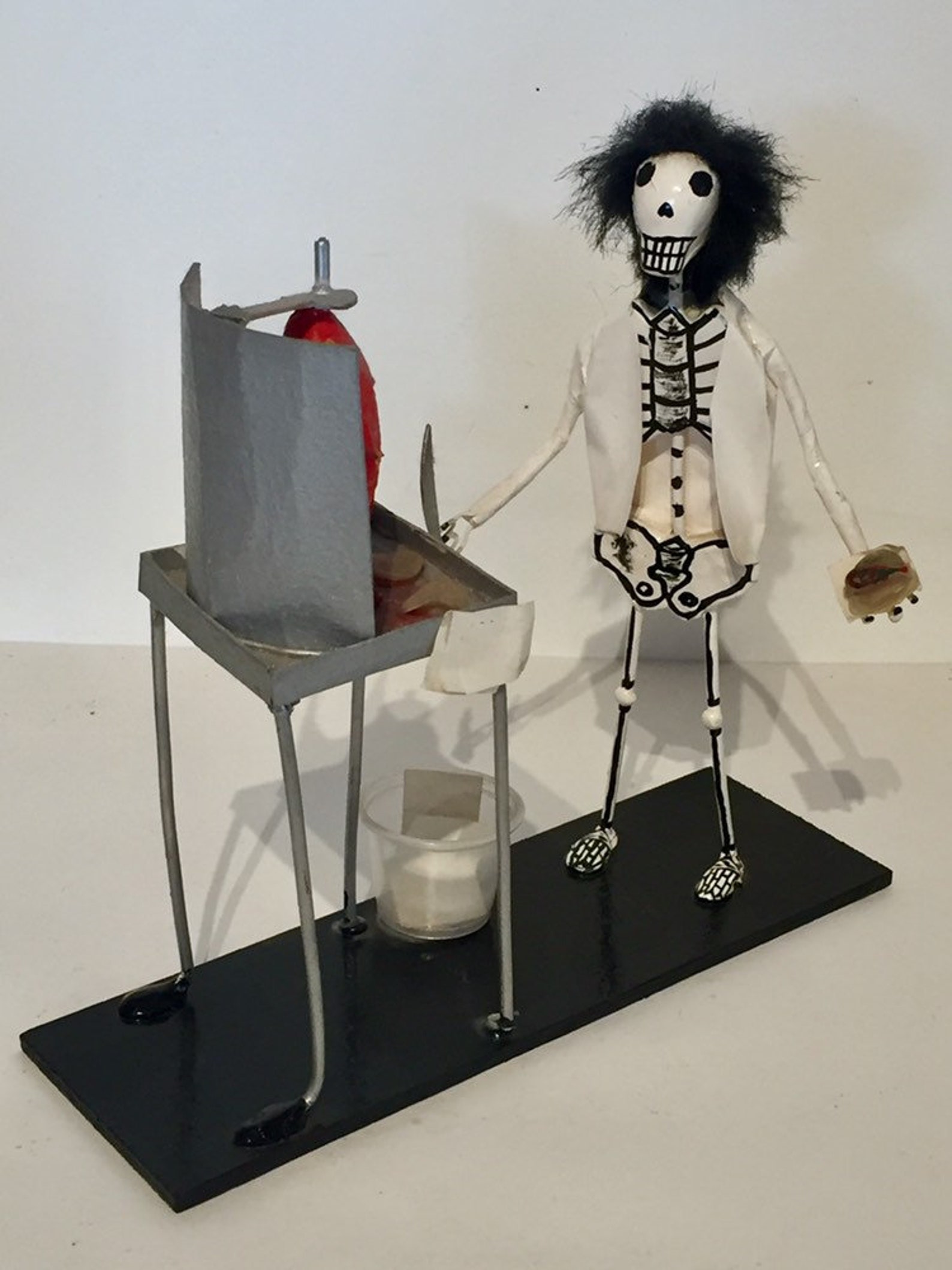 Mexican Days of the Dead Skeleton Taco Al Pastor Street Vendor | Etsy