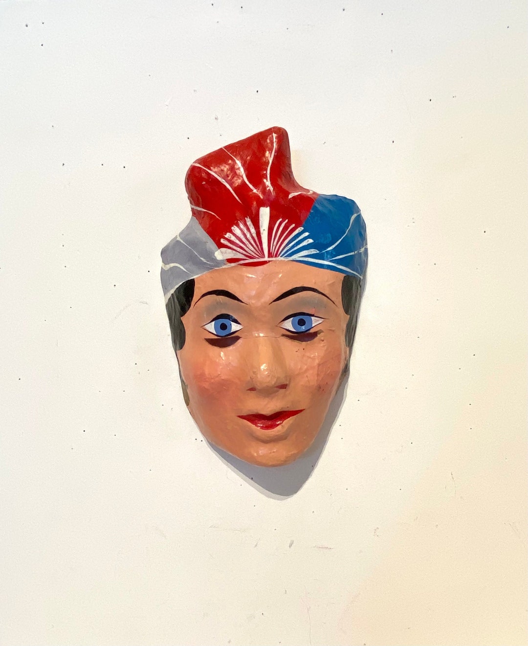 Mexican Papiér Maché 1920s Flapper Young Woman Carnival Dance Mask - Etsy