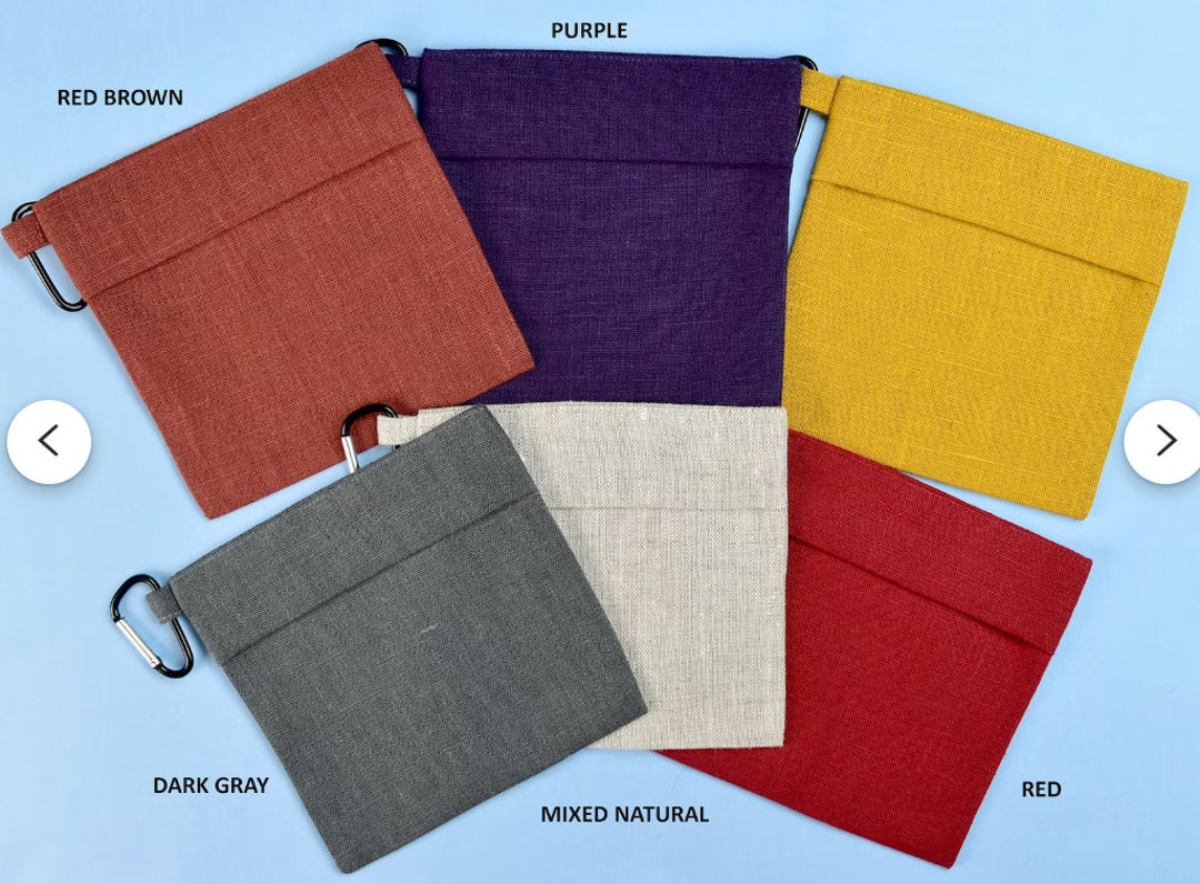 Linen Face Mask Pouch / Face Mask Case / Mask Bag - Etsy