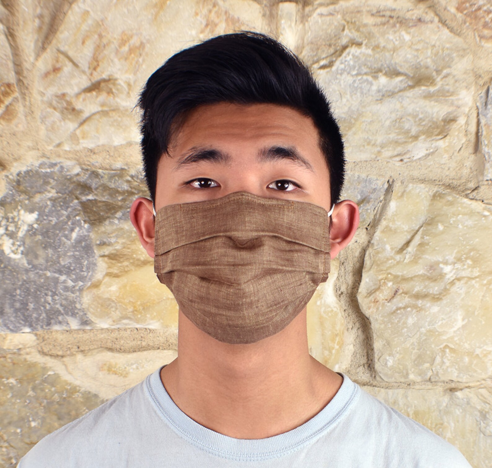 Linen Face Mask 2 Layer Accordion Style Easy Breath Nose - Etsy