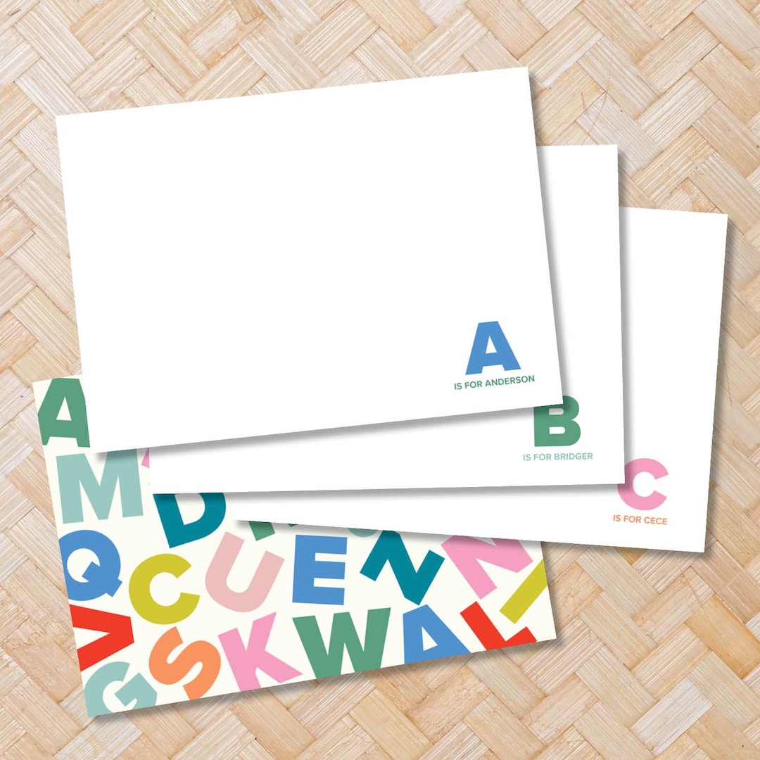 ABC Stationery, Printable Thank You Cards, Customized for You ...