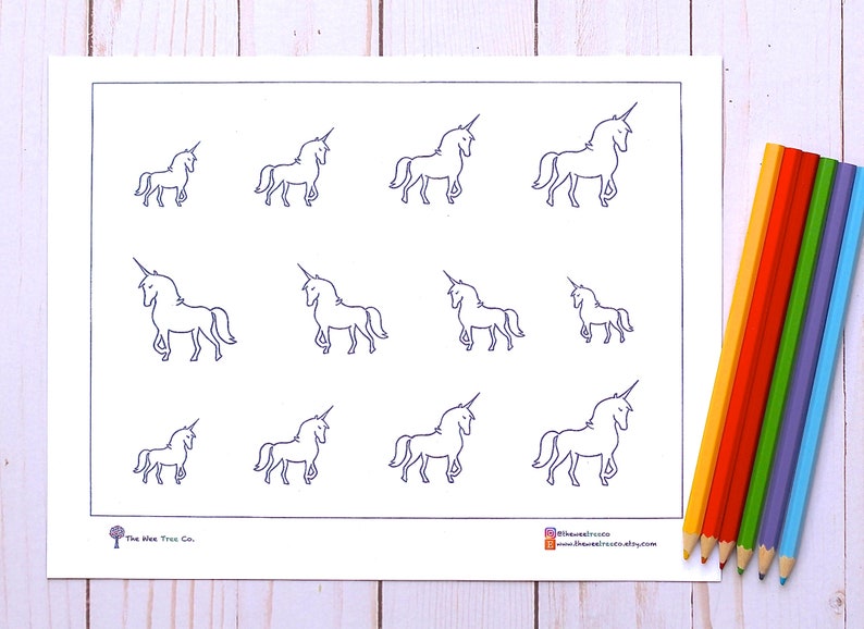 Printable Colouring Placemat, Unicorn Colouring Picture, Coloring ...