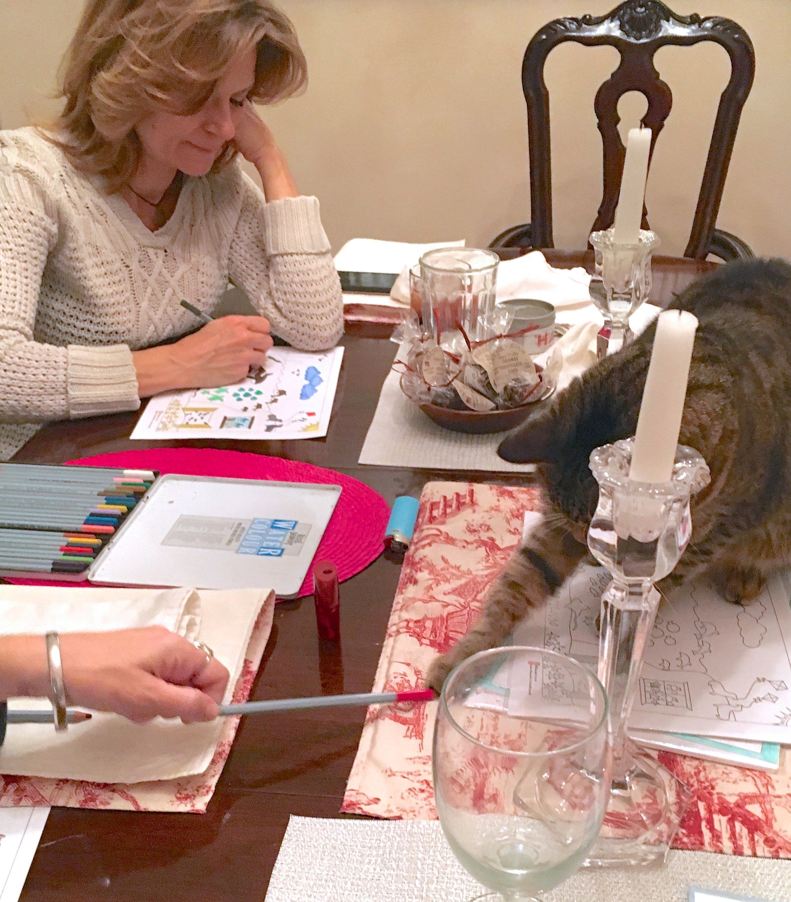 Printable Colouring Placemat, Cat Colouring Picture, Coloring Activity ...