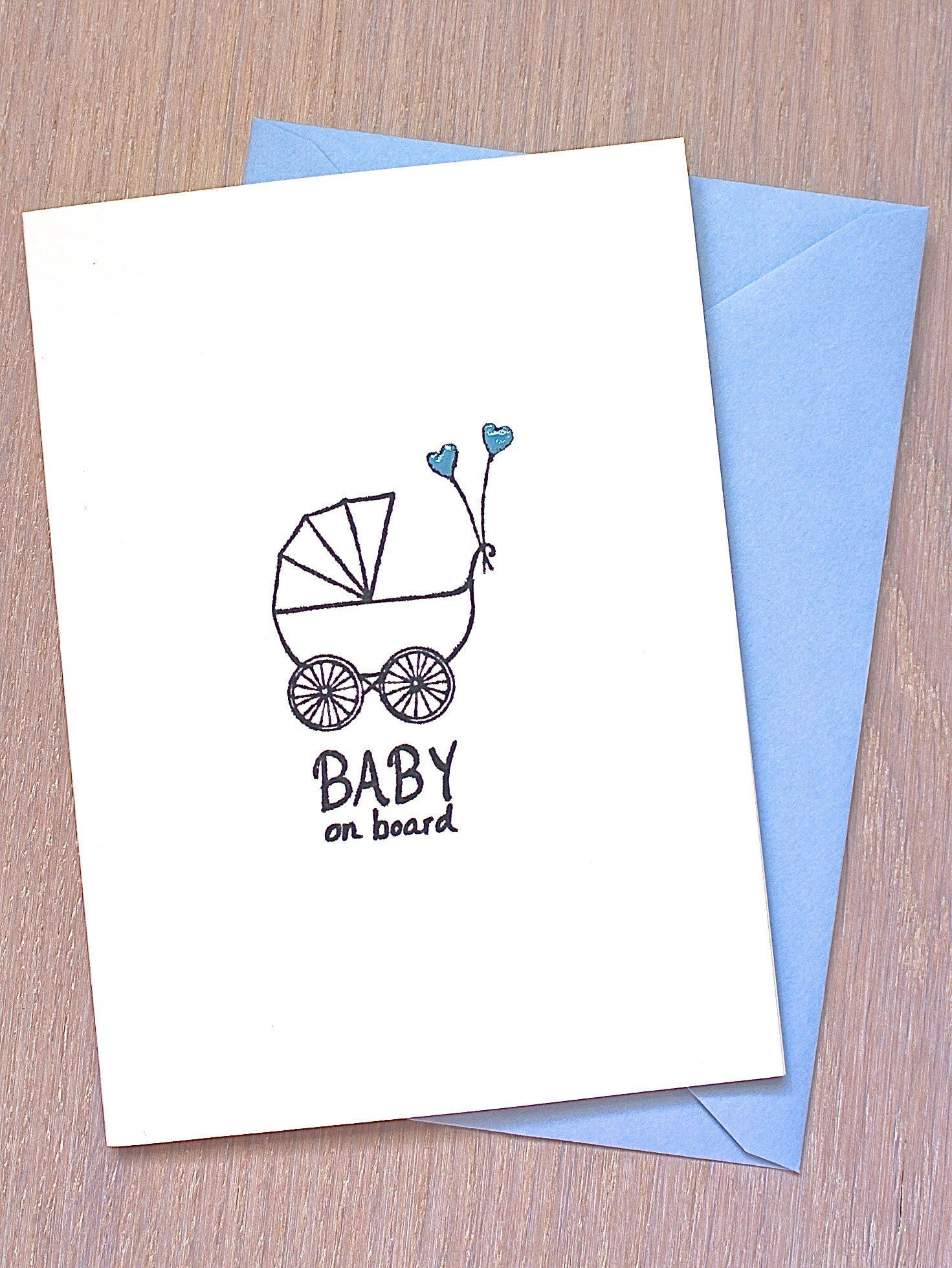 Handmade Baby on Board Card, Mom to Be Card, Card for Mom to Be, Baby ...