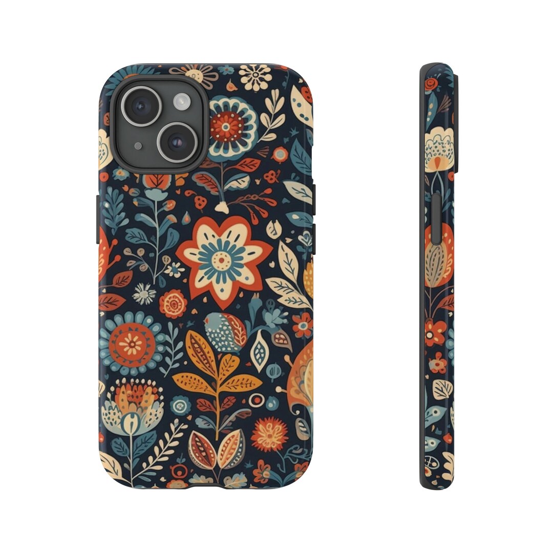 Folk Art Amish Style Cottagecore Tough Phone Case for Apple Iphone ...